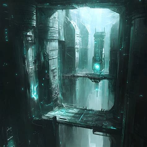 Exploring Futuristic Structures Digital Cityscape Art Sci Fi