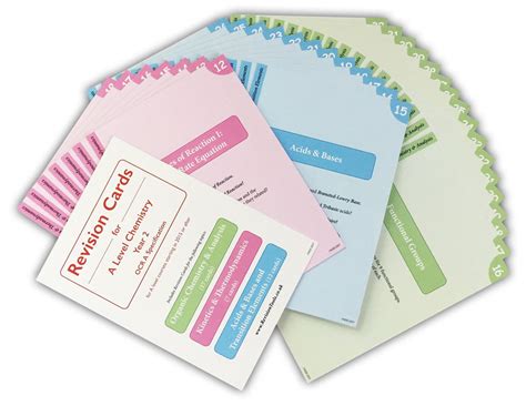 A Level Chemistry Revision Cards