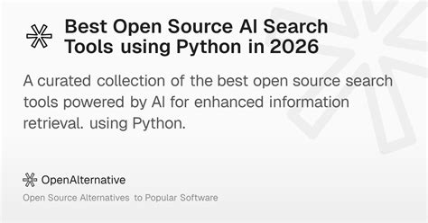 Best Open Source Ai Search Tools Using Python In 2026