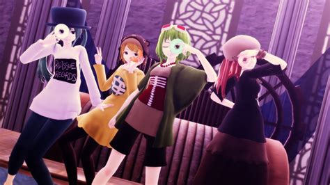 Mmd Donut Hole Gumi And Miku And Luka And Rin Youtube