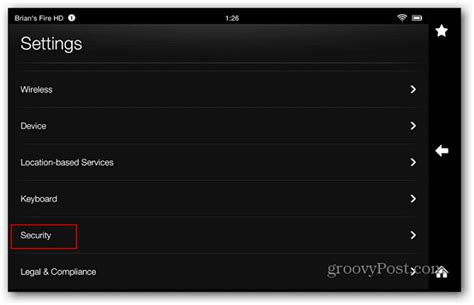 Password Protect The Kindle Fire HD Lock Screen