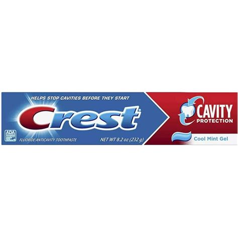 Crest Cavity Protection Toothpaste Gel Cool Mint 820 Oz Pack Of 3