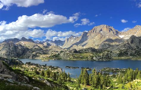 Island Lake 40 Miles Into The Backcountry Of The Wind River Range Of Wyoming R