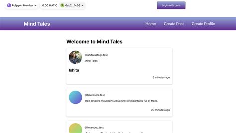 Github Fabulousugoblog Lens A New Blog In Lens Makes Use Of The Lens Protocol Apis