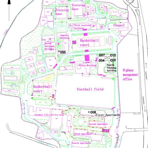 Point Distribution Map Of The Banan Campusc01、c02 Download