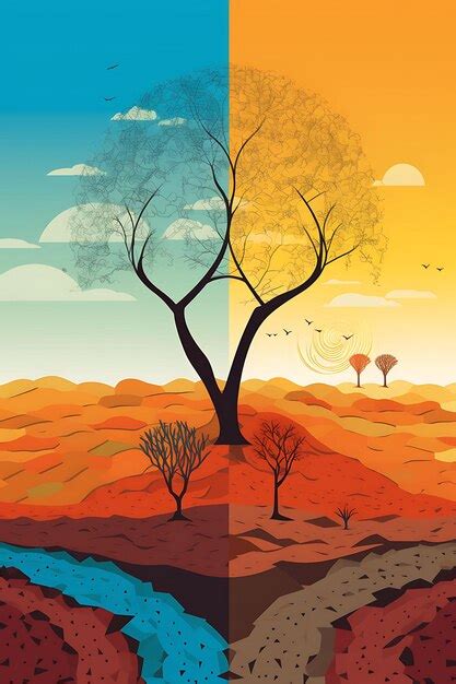 Premium Photo Poster Of World Day To Combat Desertification With