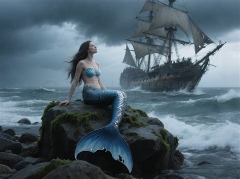 电影海报ai数字艺术 写实美人鱼和沉船海的女儿插画电影海报背景 Ai图片免费下载png格式4724像素编号72487858 千图网