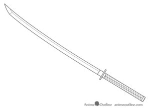 How To Draw A Katana Sword Step By Step Animeoutline
