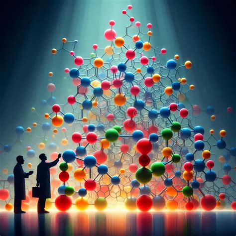 Scientist Chemistry Molecules Structure Stock Illustration