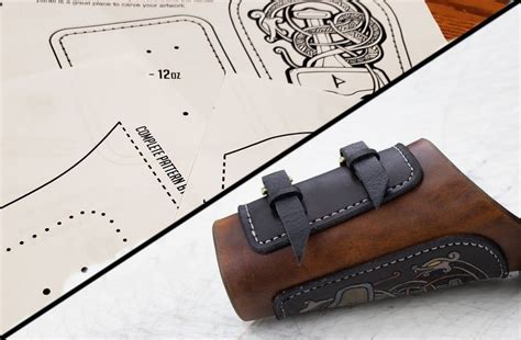 Leather Vambrace Pattern Pdf Svg Laser Arm Armor Pattern Thors