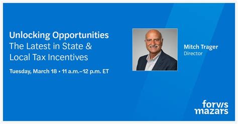 Mitch Trager From Forvis Mazars Us Is Leading This Session On The Latest Stacey Atchison