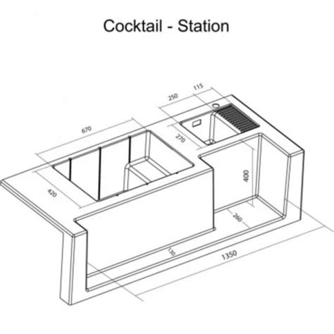 Baraonda Right White Led Module Cocktailstation