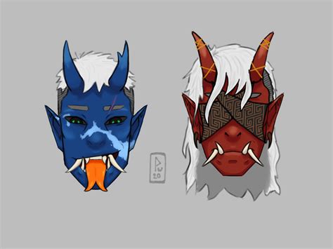 Oc The Oni Twins Npc Tokens For My Groups Campaign Scrolller