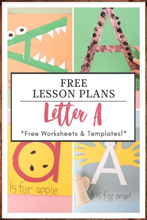 Letter A Free Weekly Lesson Plan Artofit