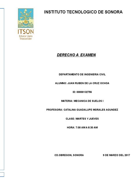 Formato Portada Itson Pdf