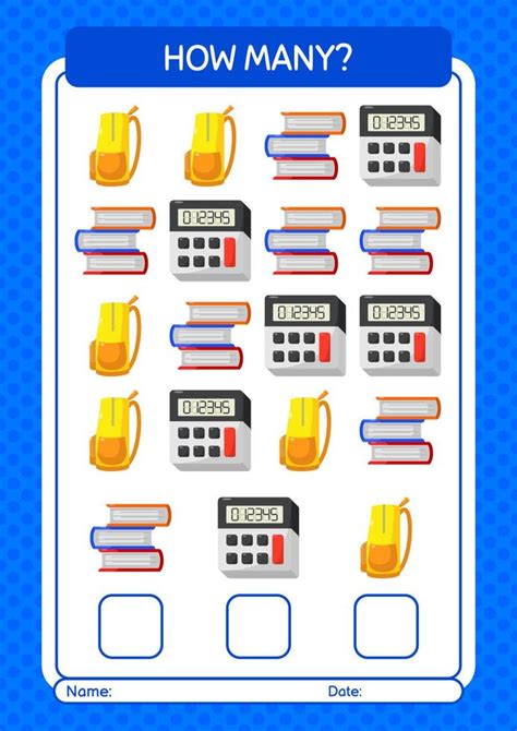 Hoeveel Telspel Met Zomerpictogram Werkblad Voor Kleuters