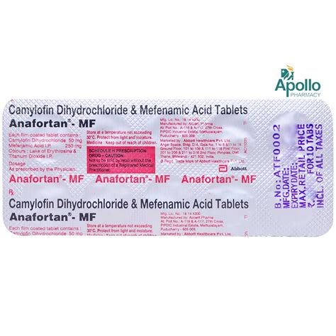 Anafortan Mf Tablet Uses Side Effects Price Apollo Pharmacy