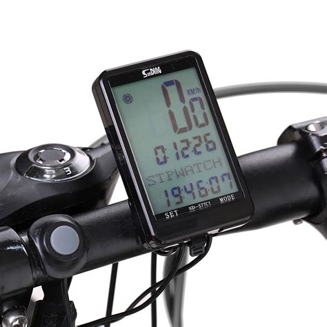 Sunding Bike Computer Wireless Wired Bike Odometer 25 Big Screen