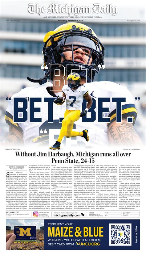 2023 11 15 By The Michigan Daily Issuu