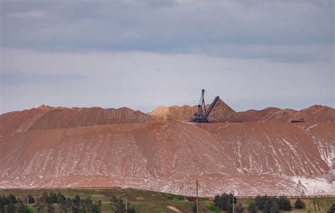Bagger Operation In Surface Mine A Backloader And A Bucket Wheel