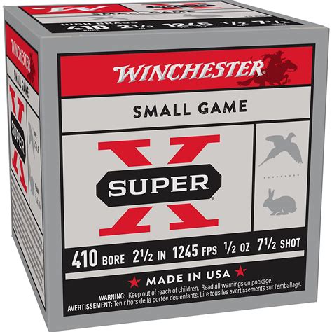 Winchester Super X Game Load Hs 410 Shotshells 25 Rounds Academy