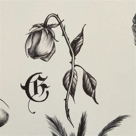 Dying Flowers Tattoo At Barbara Eley Blog
