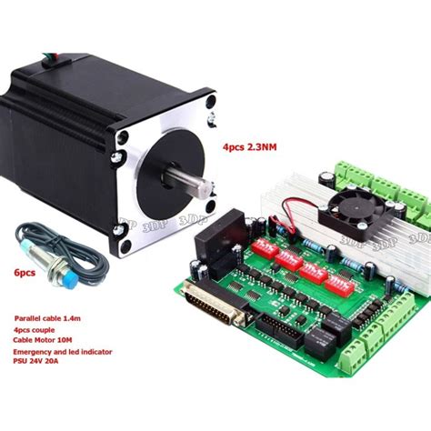 Jual CNC KIT 4 Step Motor 57 76mm 2 3NM 4 Axis TB6600 Controller Dr Best Kota Surabaya