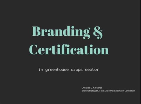 Branding And Certification