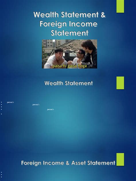 Wealth Statement Pdf