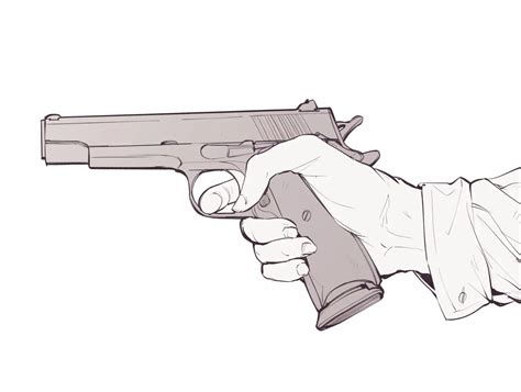 銃を持つ手5｜ai百科「シンテリ」で調べる語句・イラスト