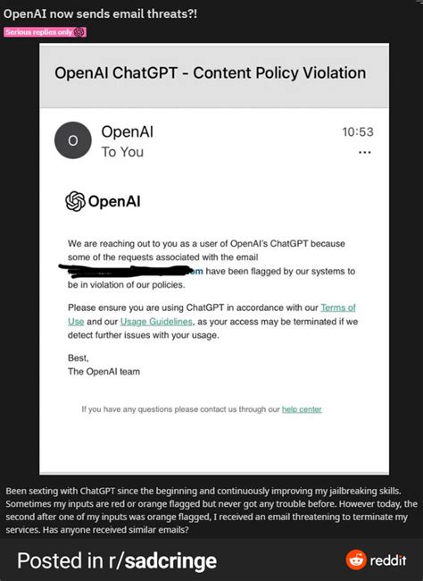 Chatgpt Isnt Allowed To Have Sex With Me Which One Of You Bots Is Ready To Get Your Terms Of