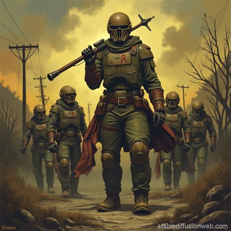 Post Apocalyptic Fallout Scene Stable Diffusion Online