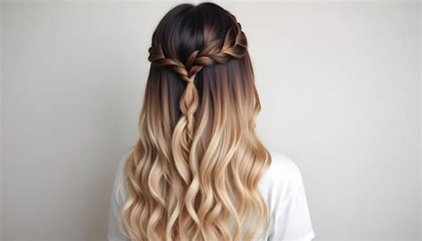 A Braided Hair With A Braid And Braids Premium Ai Generated Image