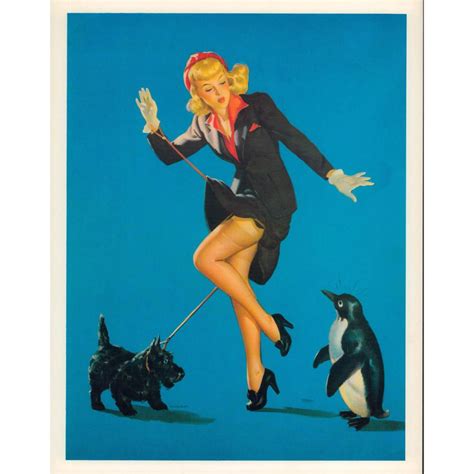 Sold At Auction Gil Elvgren Pin Up Girl Art Print Birds Eye View