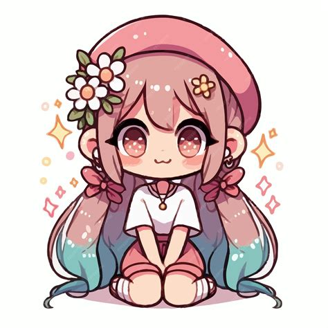 Premium Vector Animated Girl Vector Art Cute Girl Vector Art Illustration