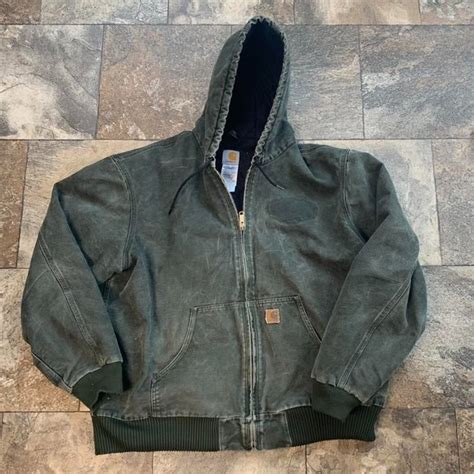 Carhartt Jackets And Coats Vintage Green Carhartt Jacket Canvas Work