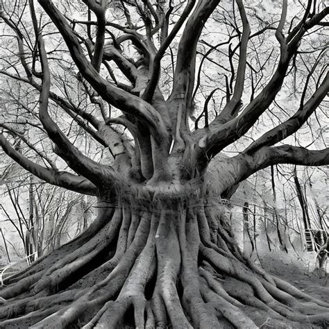 premium photo nice natural tree ai generated