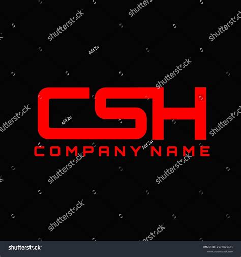 Csh Letter Logo Company Stock Vector Royalty Free 2576025461