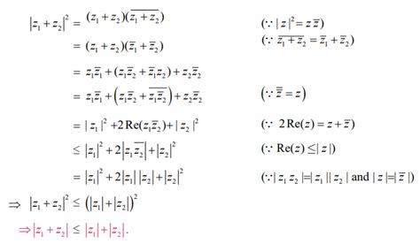 கலப்பெண்ணின் மட்டுக்கான பண்புகள் Properties Of Modulus Of A Complex Number Properties Of