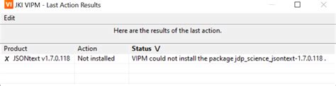 Cannot Install Package Jsontext By Jdp Science Vipm Community