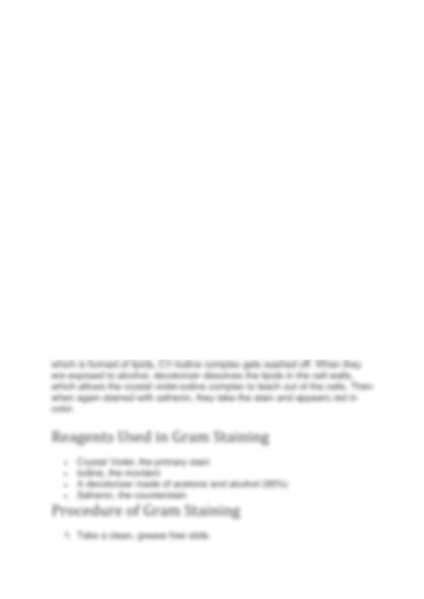 Solution Gram Staining Principle Procedure Interpretation Examples And