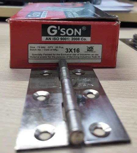 Gson Ss Isi Ordinary Butt Hinges At ₹ 21 Piece Hinges In New Delhi Id 2853741769697