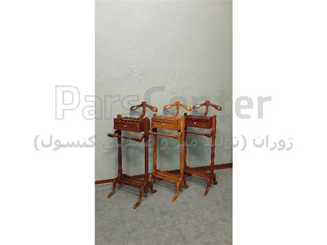 استند کت و لباس آویز کت رگال لباس چوبی کلاسیک مدل
