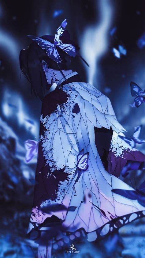 💜shinobu 🦋 Anime Butterfly Demon King Anime Anime Demon
