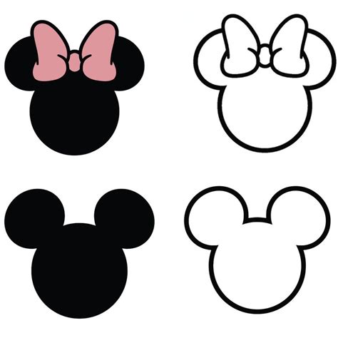 Mickey Mouse Sketch Ears Etsy