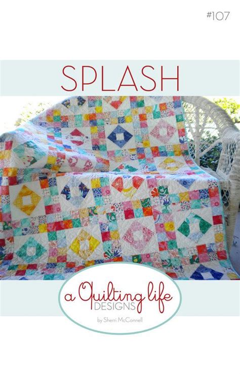 Pdf Splash Quilt Pattern Etsy Quilts Pdf Quilt Pattern Scrap