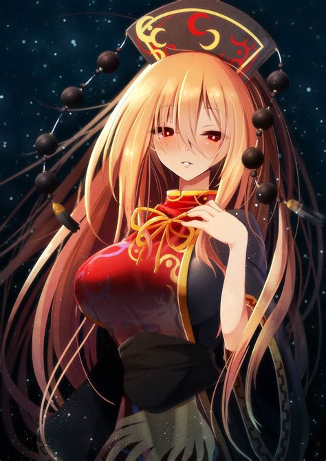 Safebooru 1girl Black Dress Blonde Hair Blush Breasts Bright Pupils