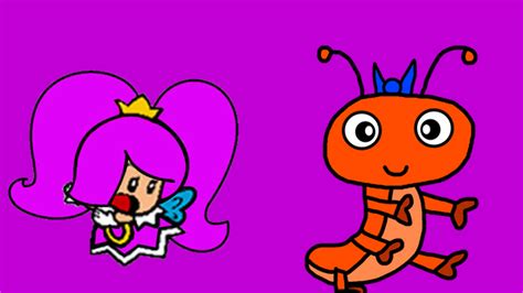 Violet Sprixie Meets Othello Orange Caterpillar By Newmisstrinamouse On