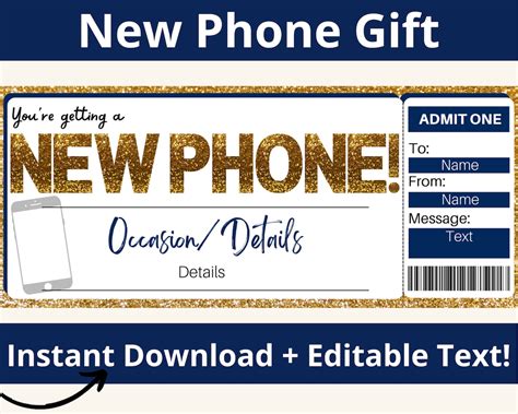 New Phone T Certificate Iphone T Ticket Template New Phone