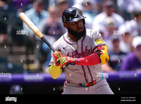 Atlanta Braves Designated Hitter Marcell Ozuna 20 In The First Inning